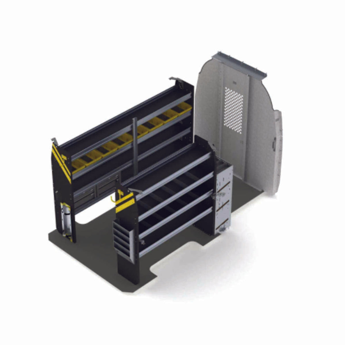 HVAC Van Shelving Package, Mercedes Sprinter, 144” WB High Roof – DHS ...