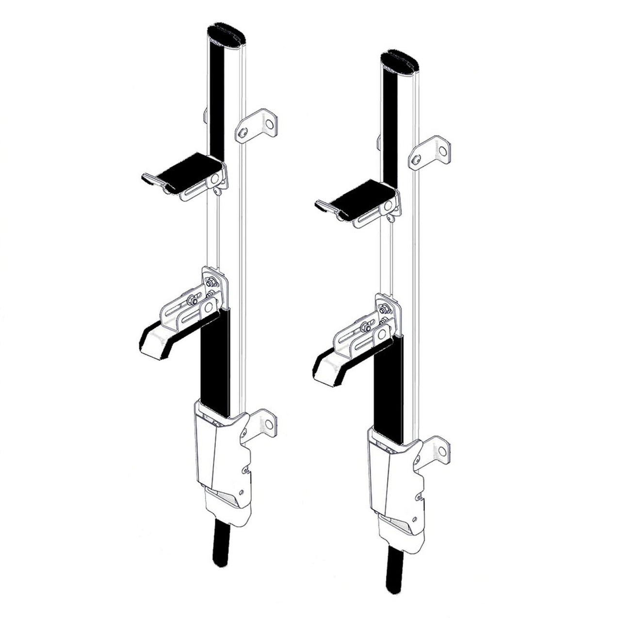 Universal Side Mounted Rack - TS-59-UNI — Van Pro Inc.